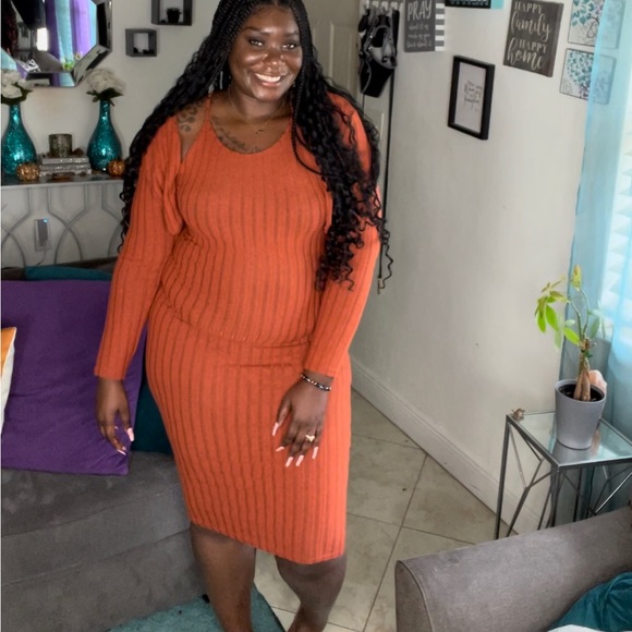 SHEIN | Dresses | Rust Dress | Poshmark